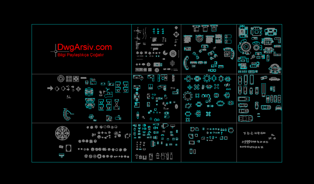 Koltuk Sandalye Tefrişi 03 – DWG - DWG Arşiv